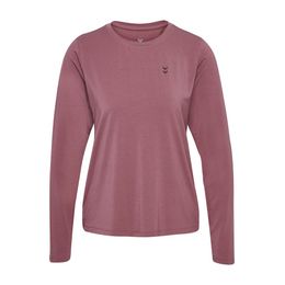 Hummel Funktionsshirt Damen Gr&ouml;&szlig;e L mauve / schwarz