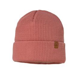 MaxiMo Jungen MaxiMo Beanie aus Baumwolle, w&auml;rmend, gef&uuml;ttert, unifarben rot