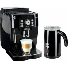 De'Longhi DE'LONGHI Kaffeevollautomat »Magnifica S ECAM21.118.B - mit Barista-Milchaufschäumer, Schwarz« Direktwahltasten, Kegelmahlwerk (13 Malgrade), 15...