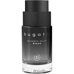 Bugatti Eau de Toilette »Dynamic Move Black EdT 100ml« Orientalischer Herrenduft mit Feigenblätter, Ingwer und Kaschmirholz. grau Eau de Toilette