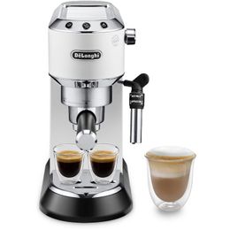 De'Longhi DE'LONGHI Espressomaschine »Dedica Style EC 685.B« Nur 15 cm breit, für E.S.E Pads geeignet, 1L, inkl. Milchschaumdüse Matt Weiß