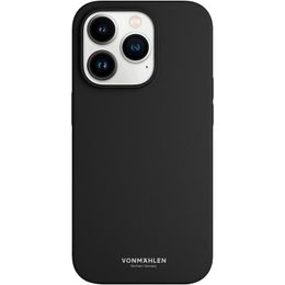 VONMÄHLEN VONMÄHLEN Smartphone-Hülle »iPhone 14 Pro, Eco Silicone Case - Black« Schwarz
