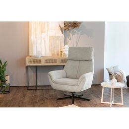Die PlanBar Relaxsessel &raquo;MP-RS20079&laquo; 360&deg; drehbar, Wippfunktion zus&auml;tzlich w&auml;hlbar, Kaltschaumpolsterung beige 100% recyceltes Polyester