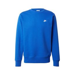 Nike Sportswear Sweatshirt 'CLUB' Herren Größe XL royalblau / weiß
