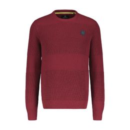 Lerros Strickpullover im Struktur-Mix deep garnet red S S Langarmpullover für Herren von Lerros