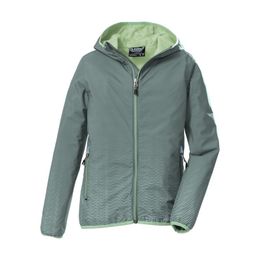 Killtec Outdoorjacke &raquo;KOS 211 GRLS JCKT&laquo; Winddichte, wasserdichte M&auml;dchenjacke, klein verpackbar, reflektierend rauchmint 128 128 Funktionsjacke...