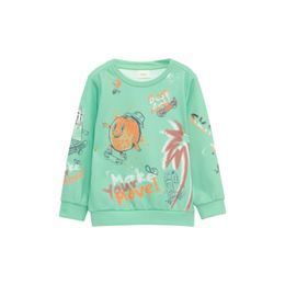 s.Oliver JUNIOR Sweatshirt, mit All-Over Print turquoise sublimanted print 116/122 116/122 Sweatshirt von s.Oliver JUNIOR