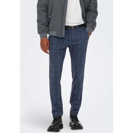 Only & Sons ONLY & SONS Chinos »ONSMARK SLIM CHECK PANTS 9887 NOOS« Dress Blues 29 - Länge 30 Länge 30 29 Karierte Hose im Chino Style von Only & Sons