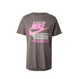 Nike Sportswear T-Shirt '6MO FUTURA FAHO25' Herren Größe S schlammfarben / hellpink / weiß