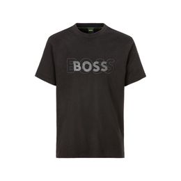 BOSS Green T-Shirt »Tee DropNeedle« mit doppeltem BOSS-Logo Black001 3XL 3XL T-Shirt von BOSS Green Menswear
