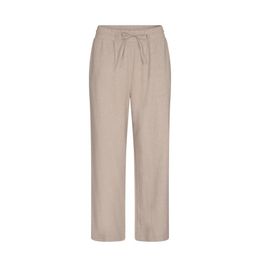 Freequent 7/8-Hose »FQLAVA-ANKLE-PA« aus Leinen und mit Kordelzug Sand melange XXL - N-Gr N-Gr XXL Weite Leinenhose für Damen von Freequent