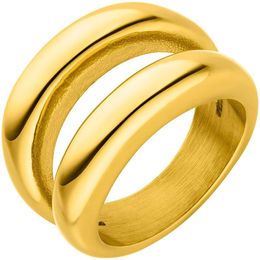 PURELEI Fingerring »Schmuck Geschenke Physical Ring, 22261-Ring-Physical« gelbgoldfarben 56 Dieser zeitlos schöne Ring in doppelter Optik überzeugt...