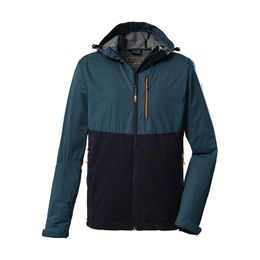 Killtec Outdoorjacke &raquo;KOS 62 MN JCKT&laquo; Leichte, wasserabweisende Softshelljacke mit Colourblock-Design navy M M Softshelljacke mit Kapuze