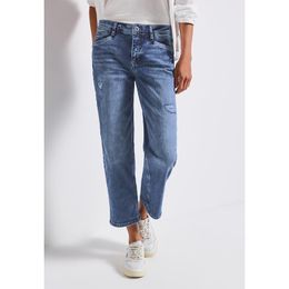 Street One Straight-Jeans &raquo;Style Straight Leg&laquo; Destroyed Jeans authentic mid blue 30 - L&auml;nge 28 L&auml;nge 28 30 Jeanshose im Casual Fit von Street One