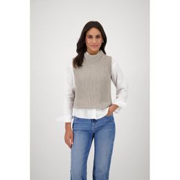 monari Pullunder &raquo;Pullunder Basic Chenille&laquo; Mit Rundhalsausschnitt greige 34 34 Eleganter Pullunder von monari