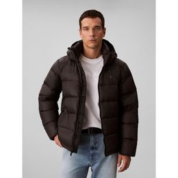 Calvin Klein Jeans Steppmantel »LS NYLN ZP OFF HD DW« Mit Rundhalsausschnitt Black Beauty S S Steppjacke von Calvin Klein Jeans Menswear