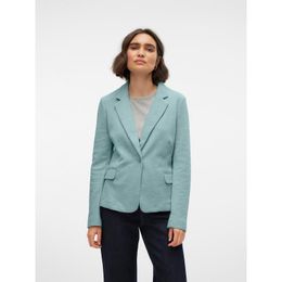 V&eacute;ro Moda Vero Moda Damen Jerseyblazer &raquo;VMJULIA LS BLAZER JRS NOOS&laquo; mit Knopfleiste grau 34 (XS)