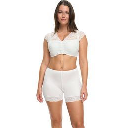 SuSa Dirndlbluse &raquo;Wiesn-Zauber&laquo; Kurzarm, florale Spitze, elastisch, feminin wei&szlig; 30 30 Blusentop von SuSa