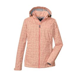 Killtec Softshelljacke &raquo;KOS 90 WMN SFTSHLL JCKT&laquo; Wasserabweisende, atmungsaktive Softshelljacke mit All Over-Print apricot 44 44 Damen...