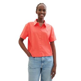 Tom Tailor Denim Hemdbluse »Boxy« in kurzer, ausgestellter Form plain red M (38) M (38) Boxy Hemd von Tom Tailor Denim