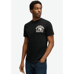 Superdry Kurzarmshirt »EMBROIDER SUPERSTATE LOGO TEE« Black XL XL Bedrucktes Shirt von Superdry