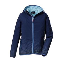 Killtec Outdoorjacke &raquo;KOS 211 GRLS JCKT&laquo; Winddichte, wasserdichte M&auml;dchenjacke, klein verpackbar, reflektierend dunkelblau 176 176 Funktionsjacke...