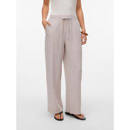 Véro Moda VERO MODA Schlupfhose »VMLINN LINEN PANTS WVN NOOS« Sommerhose, mit Leinen Moon Rock Detail:MELANGE XL (42) - N-Gr N-Gr XL (42) Weite Hose von Vero...