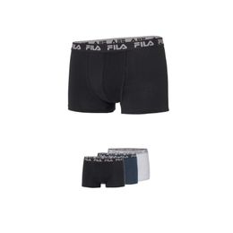 Fila Boxershorts »MAN BOXER SHORTS« 3er Pack, mit elastischem Logobund BLACK NAVY GREY S S Boxer von Fila