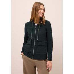 Cecil Sweatjacke mit Taschen ink green XL (44) XL (44) Jacke von Cecil