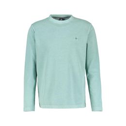 Lerros Rundhalsshirt mit Logo Stickerei mineral blue L L Pullover von Lerros