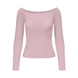 Only Langarmshirt »ONLGLAMOUR L/S BOAT NECK TOP BOX CC JRS« Violet Ice M (38) M (38) Shirt von Only