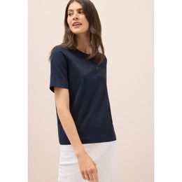 Cecil T-Shirt mit Wording Artwork urban dark blue XL (44) XL (44) T-Shirt von Cecil