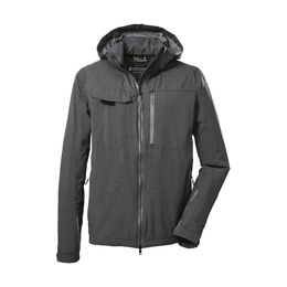 Killtec Outdoorjacke »KOS 36 MN JCKT« Wasserdichte Funktionsjacke, atmungsaktiv, abnehmbare Kapuze grau XXL XXL Herren Funktionsjacke mit...