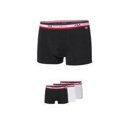 Fila Boxershorts »MAN BOXER SHORTS« 3er Pack, elastischer Logo-Webbund, ohne Eingriff BLACK WHITE GREY M M BOXER von Fila