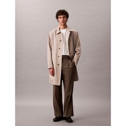 Calvin Klein Langmantel »LS COTTON NYLON TRENCH COAT« Mit Rundhalsausschnitt Vintage Khaki XL XL Klassischer Mantel von Calvin Klein Menswear