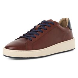 MARCO TOZZI by GMK Sneaker, Freizeitschuh, Halbschuh, Schnürschuh mit Ziernähten cognac 43 43 Allround Sneaker mit weich gepolstertem Schaftrand