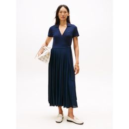 Tommy Hilfiger Wickelkleid »1985 PLEATED WRAP POLO DRS« mit Bundfalten Dark Night Navy XS (34) - N-Gr N-Gr XS (34) Wickelkleid von Tommy Hilfiger...