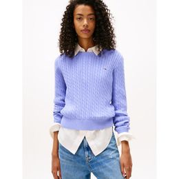 Tommy Jeans Damen Strickpullover &raquo;TJW CABLE ESSENTIAL SWEATER&laquo; mit Zopfmuster L (40)