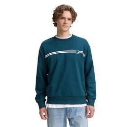Tom Tailor Denim Sweatshirt mit Logo-Print deep pond green XL XL Sweatshirt von Tom Tailor Denim