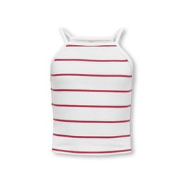 KIDS Only Trägertop »KOGGEMMA HALTERNECK TOP CS JRS« Cloud Dancer Stripes:Earth Red 134/140 134/140 Top von KIDS Only für Mädchen