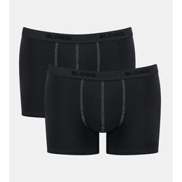 Sloggi Boxer »Men 24/7« 2er Pack, weich, atmungsaktiv, Baumwollmix, elastisch, Soft-Bund BLACK 5 5 Herren-Shorts von Sloggi