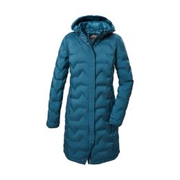 Killtec Steppmantel »KOW 9 WMN QLTD PRK« Wasser- und windabweisender Damen Parka mit verstellbarer Kapuze hellpetrol 36 36 Parka in Daunenoptik mit...