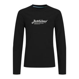 Jack & Jones JACK & JONES JUNIOR Langarmshirt »JJBEAU TEE LS CREW NECK JNR« Black 128 128 Regular Fit Passform sorgt für eine optimale Bewegungsfreiheit