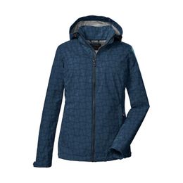 Killtec Softshelljacke &raquo;KOS 90 WMN SFTSHLL JCKT&laquo; Wasserabweisende, atmungsaktive Softshelljacke mit All Over-Print dunkelblau 38 38 Damen...