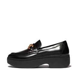 fitflop Loafer »Chunky Snaffle Box« Loafer, Slipper mit schicker Schmuckspange, schmale Form schwarz 40 40 Trendiger Slipper