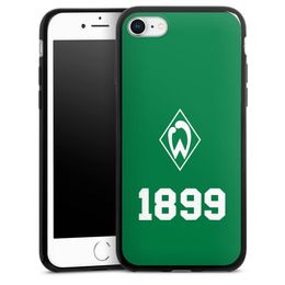 DeinDesign iPhone SE (2020) Handy Slim Case extra d&uuml;nn Silikon Handyh&uuml;lle schwarz H&uuml;lle Statement Official Licensed Product Sv Werder Bremen Silikon Slim Case