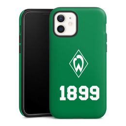 DeinDesign iPhone 12 mini Handy Panzer Handyh&uuml;lle robuste Outdoor H&uuml;lle Schutzh&uuml;lle matt Sv Werder Bremen Official Licensed Product Statement Tough Case
