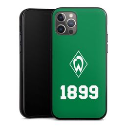DeinDesign iPhone 12 Pro Handy Silikon H&uuml;lle Case schwarz Handyh&uuml;lle Sv Werder Bremen Official Licensed Product Statement