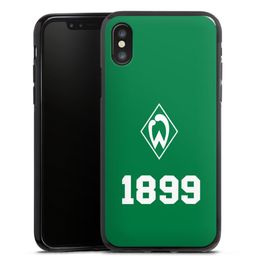 DeinDesign iPhone X Handy Silikon H&uuml;lle Case schwarz Handyh&uuml;lle Sv Werder Bremen Official Licensed Product Statement