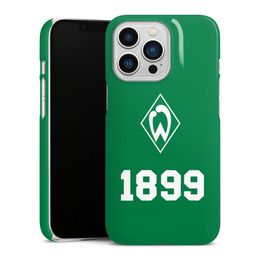 DeinDesign iPhone 13 Pro Handy Premium Case Smartphone Handyh&uuml;lle Schutzh&uuml;lle gl&auml;nzend Sv Werder Bremen Official Licensed Product Statement Premium Case